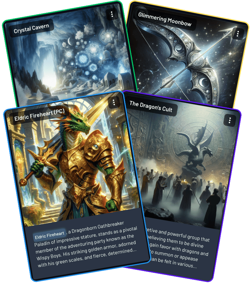 Features - TTRPG Campaign Management Tools | Archivist AI